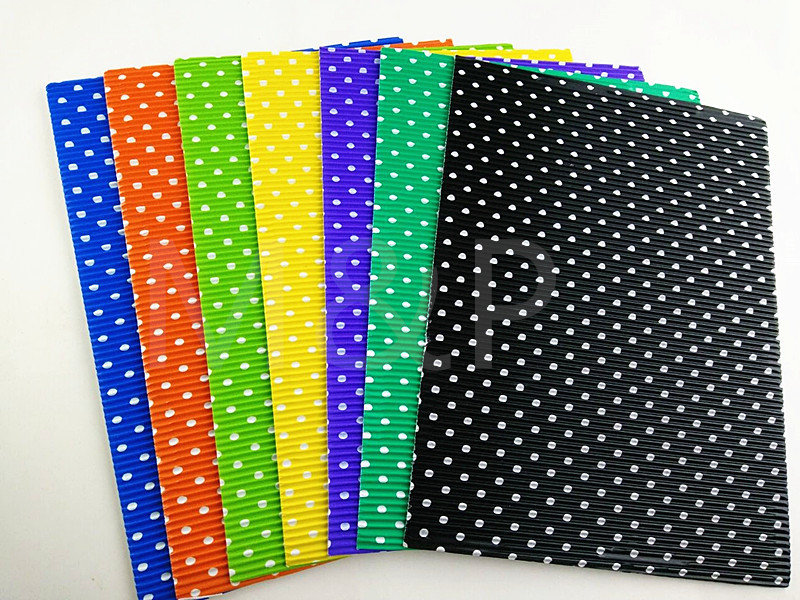 E Shape Corrugated Packaging Paper , Colored Corrugated Paper Rolls For Decoration