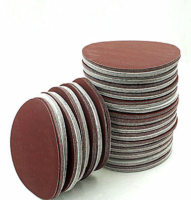 Red Brown Colored Sand Paper Self Adhesive Sandpaper Pad 60# / 80# Grit