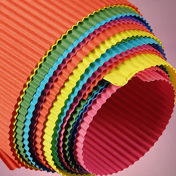 Fashion Pattern Corrugated Paper Sheets Artwork Making Usage Conventional Color