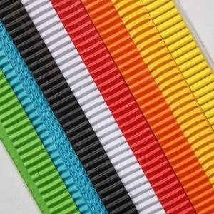 Recycled Handmade Paper Corrugated Sheets , Thick Corrugated Art Paper Sheet