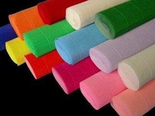 Safety Health Craft Crepe Paper Sheets For Wide Crepe Paper Streamers Making