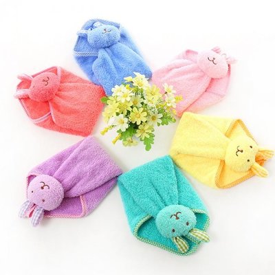 wholesale Cute Cartoon hanging Microfiber kitchen hand towel