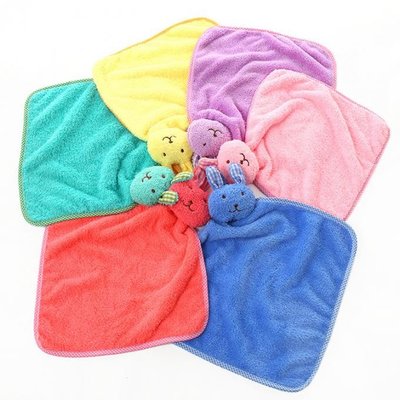 wholesale Cute Cartoon hanging Microfiber kitchen hand towel