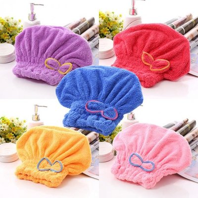coral fleece hair-drying towel cap Hair Wraps/Magic Fast Dry Towel