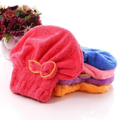 coral fleece hair-drying towel cap Hair Wraps/Magic Fast Dry Towel