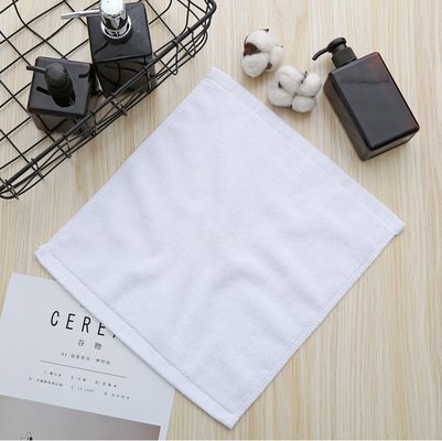 Plain Design Wholesale Luxury 30*30cm Cotton Terry Towels Hotel Hand Towel