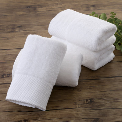 Factory price white luxury hotel towels 35*75cm cotton terry towel