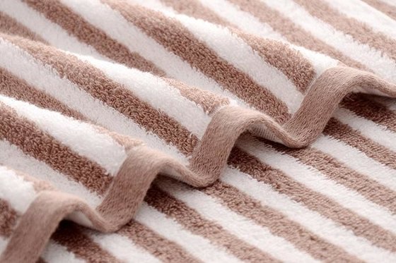 wholesale 100% cotton striped hotel bath towels