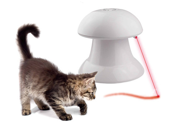 Interactive Automatic Training Cat Laser Toy Red Pointer With 360 Degree Rotate