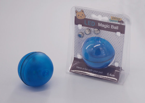 Auto Rolling Light Battery Operated Cat Toys 6.4cm Size For Entertainment