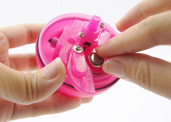 2.5 Inch Red Interactive Cat Toys Teaser , Plastic Automatic Cat Bouncy Ball