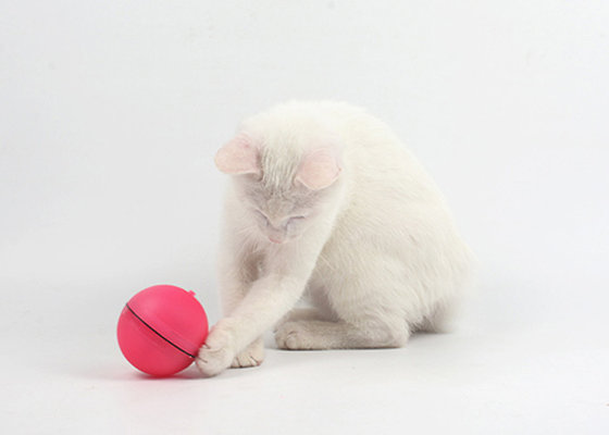 White / Red / Blue Battery Operated Cat Toys LED Light Rolling Interactive Kitten Toys