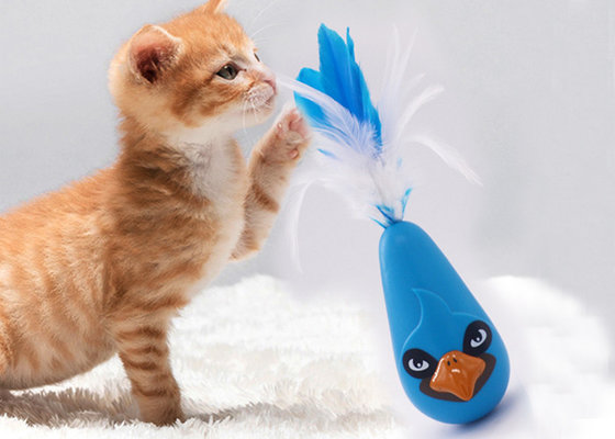 Vibration / Wobble Cat Toy Lovely Shape For Interactive Feline Fun ROHS Approved