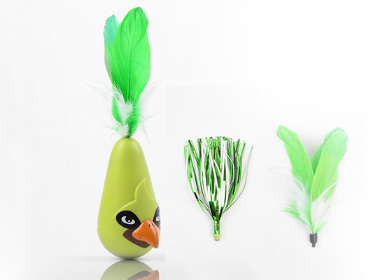 Feather Whirl Electronic Wobble Cat Toy Bird Shaped Design For Cat Exercise