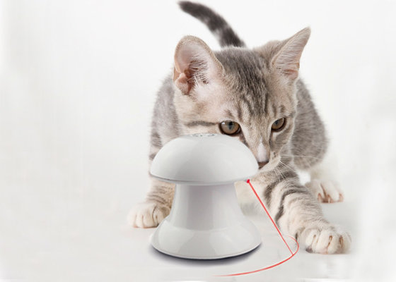 Interactive Automatic Training Cat Laser Toy Red Pointer With 360 Degree Rotate