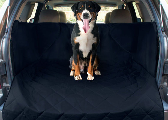 Extended Width Quilted Dog Car Seat Covers Black Color For Any Animal