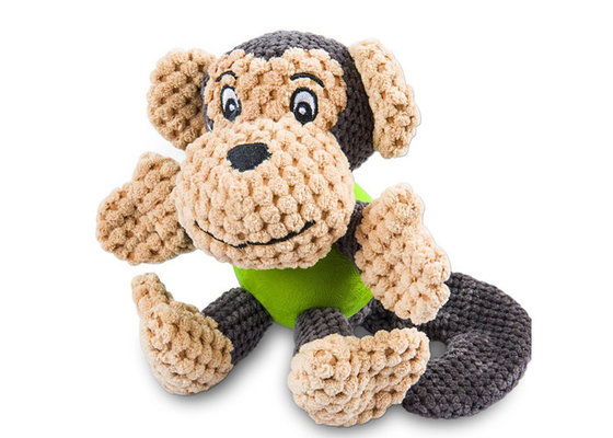 Durable Squeaky Dog Rope Toys Pet Training Double Layer Fabric Structure For Boredom