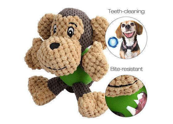 Durable Squeaky Dog Rope Toys Pet Training Double Layer Fabric Structure For Boredom