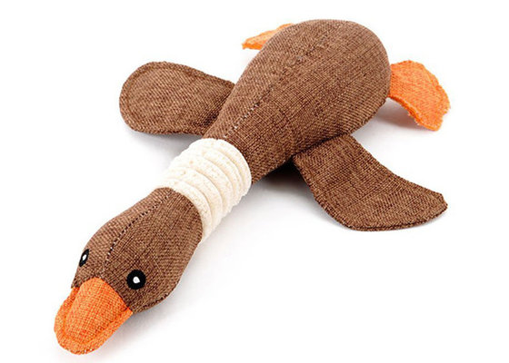 Cute Soft Plush Puppies Dog Toys Pet Mallard Duck Dog Toy For Clean Puppy Teeth