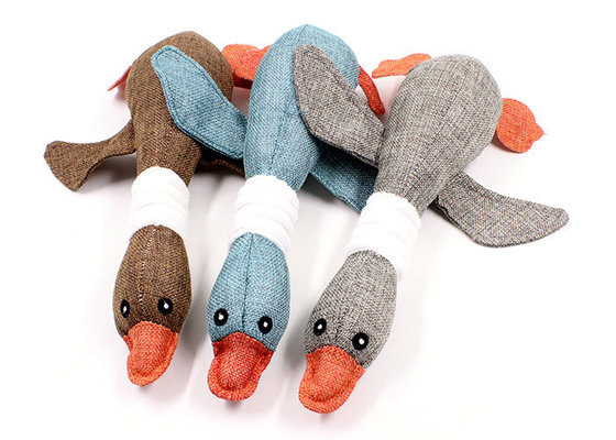 Cute Soft Plush Puppies Dog Toys Pet Mallard Duck Dog Toy For Clean Puppy Teeth