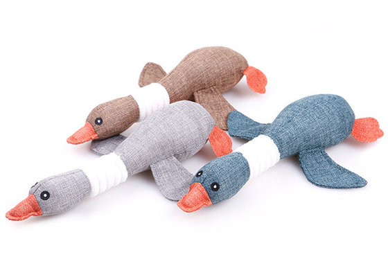 Plush Mallard Duck Style Plush Puppies Dog Toys Non Toxic Materials Puppy Chew Toys