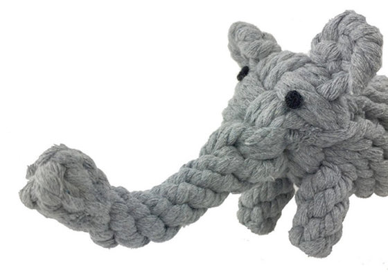Animal Design Cotton Rope Ball Dog Toy , Soft Corduroy Puppy Rope Toy