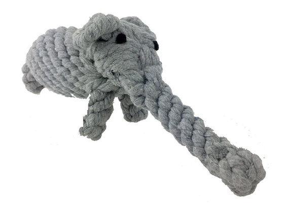 Animal Design Cotton Rope Ball Dog Toy , Soft Corduroy Puppy Rope Toy