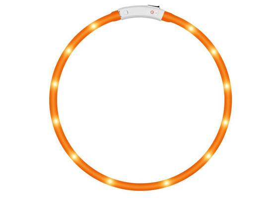 USB Rechargeable LED Dog Collar 6 Colors Weather Resistant Pet Product
