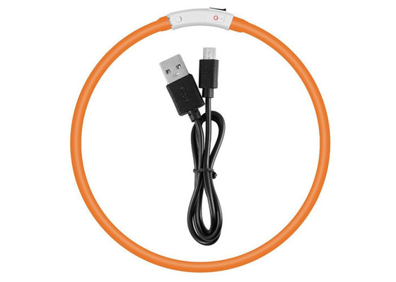 USB Rechargeable LED Dog Collar 6 Colors Weather Resistant Pet Product