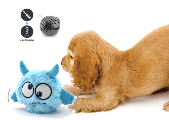 Electronic Plush Jumping Dog Toy Multi Color With Crazy Squeaky Bouncing