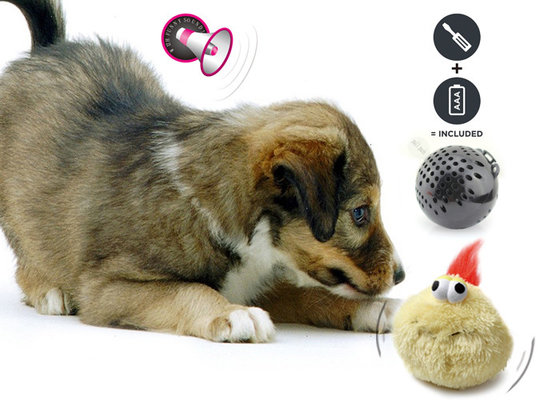 Battery Operated Jumping Pet Toy , Indoor Automatic Bouncing Dog Toy