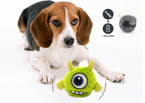 Bouncing Squeaky Plush Jumping Dog Toy Lovely Shape With Battery Operated