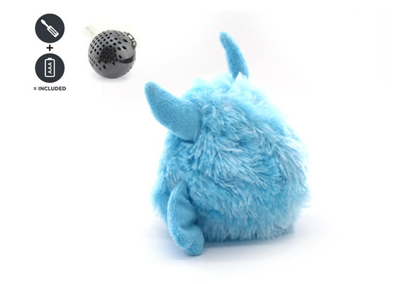 Auto Bounce / Squeaky Plastic Dog Balls Toys Easy Play With Plush Cover