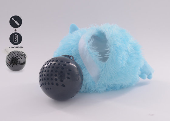 Plush Cover Battery Operated Dog Toy Auto Bounce / Squeak With 20 - 25 cm Length