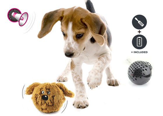 Non Toxic Plastic Plastic Dog Balls Toys Motion Activated With Bouncy Tail