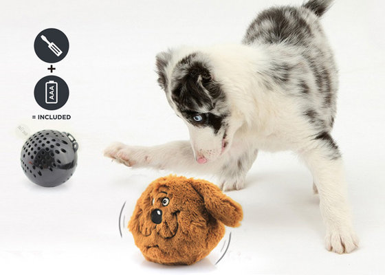 Interactive Shaking Bouncy Plastic Dog Balls Auto Bounce / Squeak For Entertaining