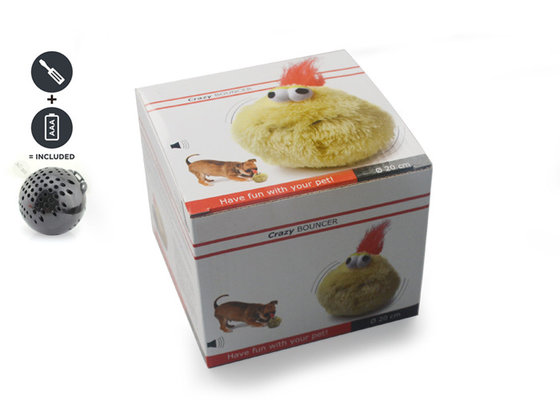 Indoor Battery Operated Puppy Toys , Motion Activated Plastic Cat Balls