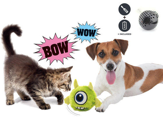 Motion Activated Plastic Dog Balls Toys 20 - 25 cm Length With Plastic ABS Material