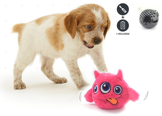 Auto Jumping Interactive Battery Operated Dog Toy Multi Color With Plush Cover