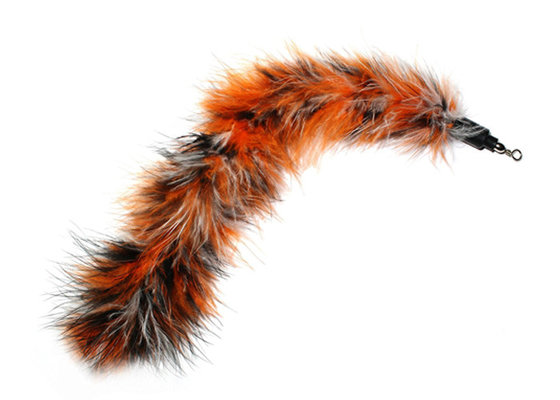Multi Colors Cat Feather Teaser Wand , PVC Material Cat Stick Toy For Kitten