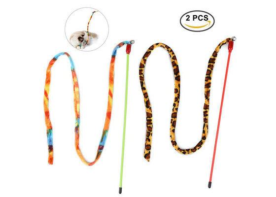 Interactive Flying Cat Toy Wand Teaser Flexibility Funny Kitty Teaser With Bell