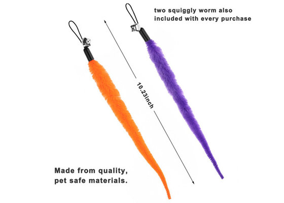 Popular Interactive Cat Wand Toys , Non Toxic Retractable Cat Teaser Toy