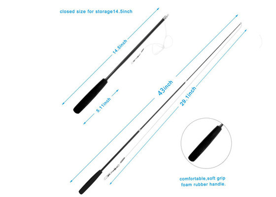 Popular Interactive Cat Wand Toys , Non Toxic Retractable Cat Teaser Toy