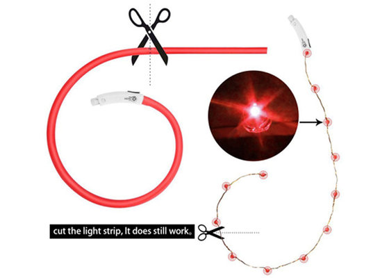 Night Safety LED Glow Dog Collar Adjustable USB Rechargeable Dog Collar