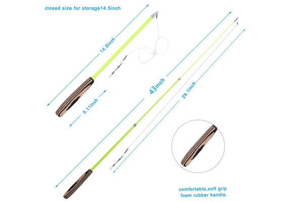 Indoor Cat Feather Toys Retractable Unusual Cat Toys With 3 Pieces Feather