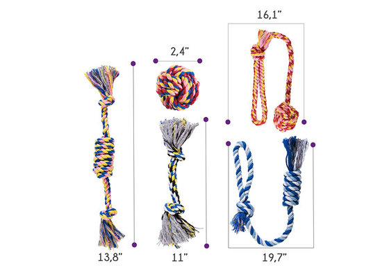 Funny Dog Rope Toys Non Toxic Materials Puppy Teething Toys For Entertainment