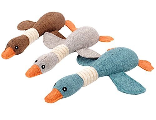 Pet Wild Goose Plush Puppies Dog Toys 32cm Size For Aggressive Chew CE Approved