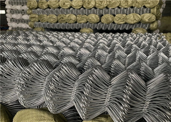 3.0mm galvanized wire woven chain link fence 75x75mm mesh chain link wire mesh rolls