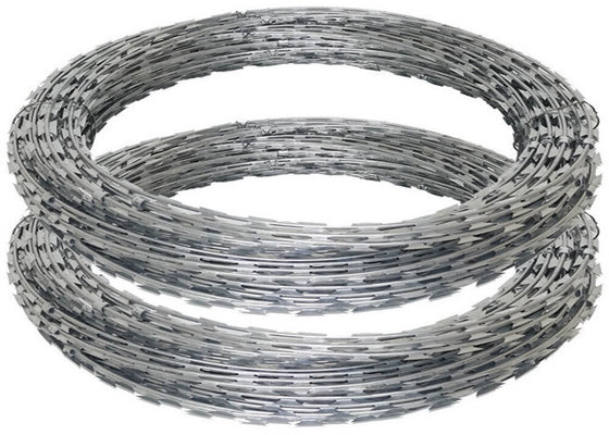 BTO-22 450mm coil diameter galvanized concertina barbed wirecross razor
