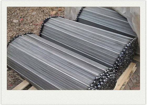 Custom made support shaft chain rod conveyor belt piercing rod chain mesh belt